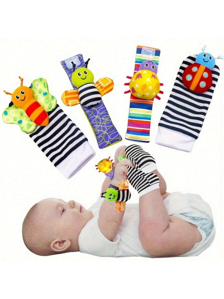 SHEIN Decoration Baby Rattle Socks Toy, For 3-12 Months Infant Girls A ...